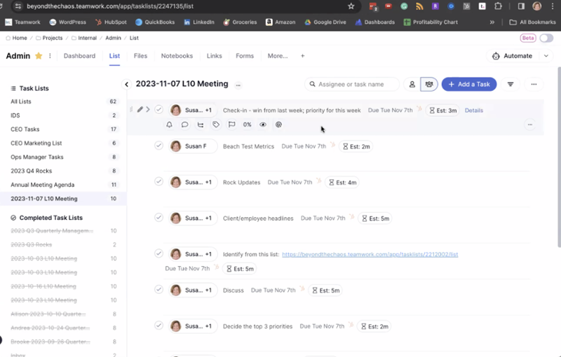 Event Summary: Using Teamwork to Document Processes